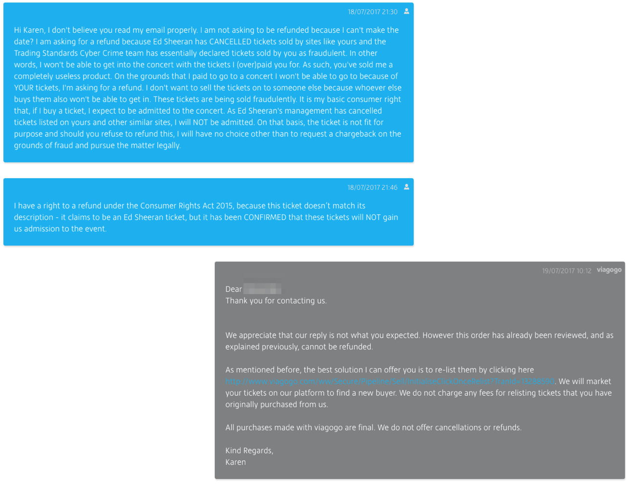 Is Viagogo a Scam? How do you get a refund from Viagogo for Invalid Ed ...